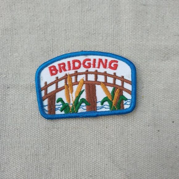 Girl Scouts | Office | Girlscouts Bridging Badge Vintage Patch 44 ...